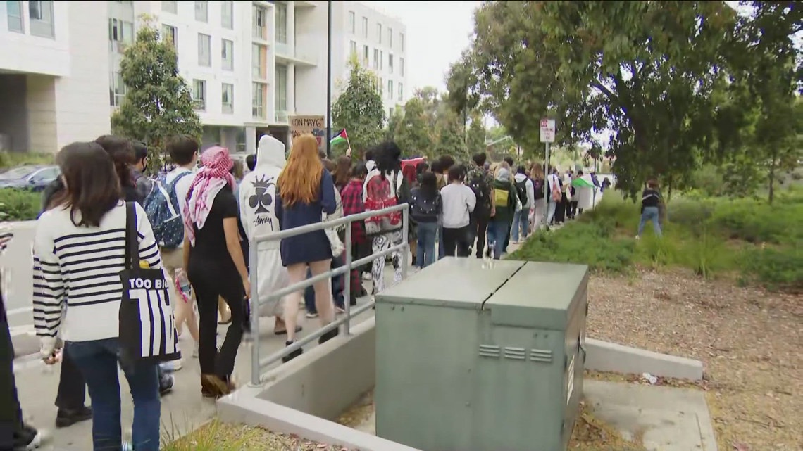 UCSD protests continue with walkout, call for UC system to divest from ...