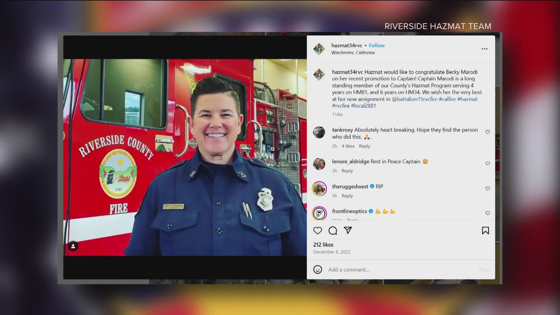 CAL FIRE fire captain fatally stabbed in Ramona home | cbs8.com