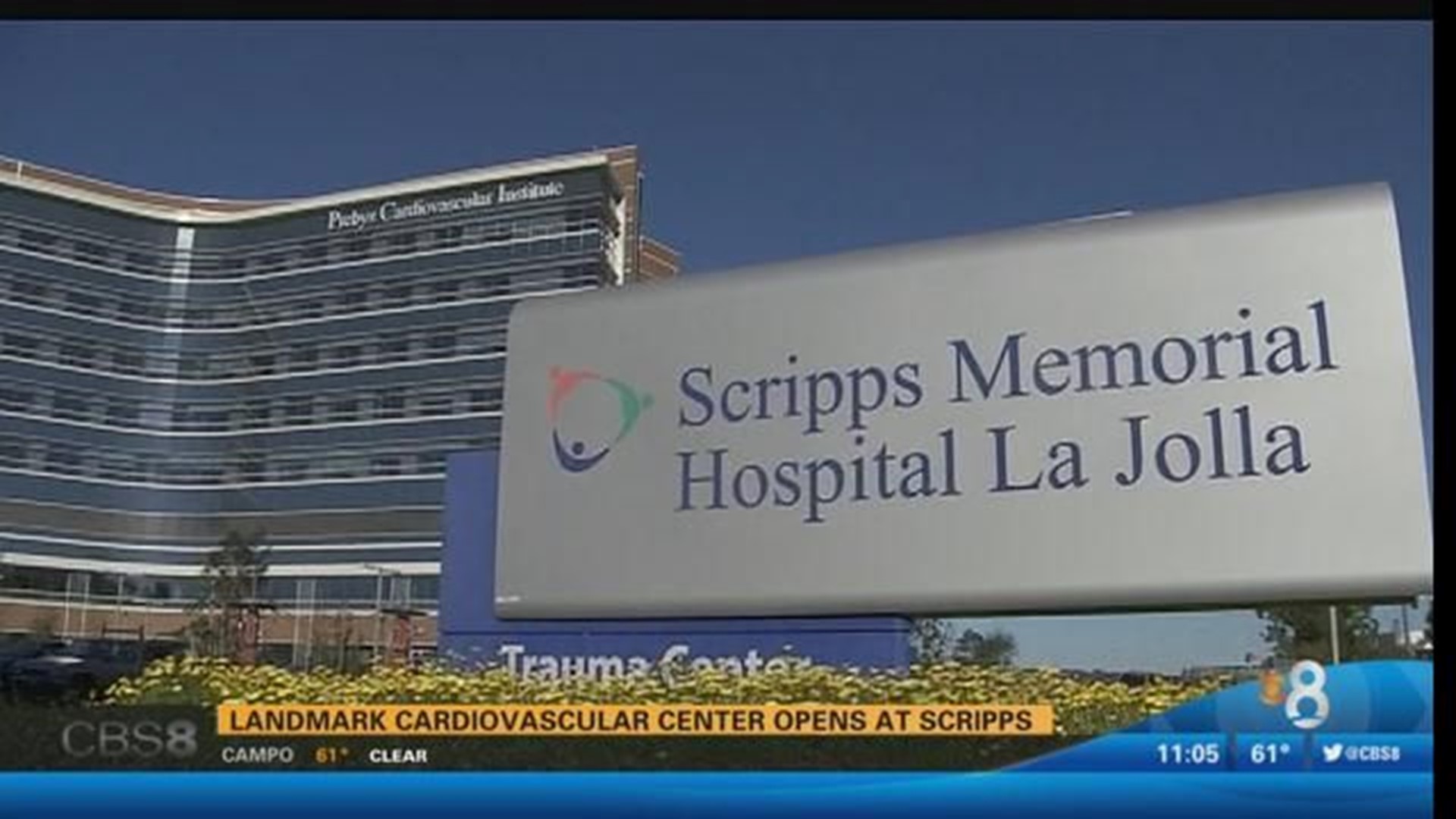 Landmark cardiovascular center opens at Scripps | cbs8.com