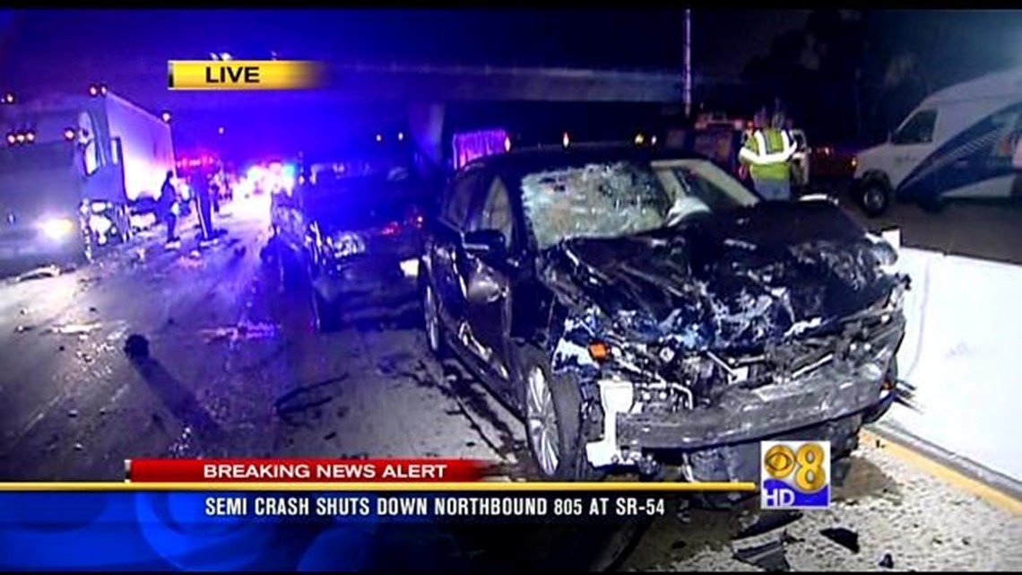 Fatal multi-vehicle crash on I-805 in National City | cbs8.com