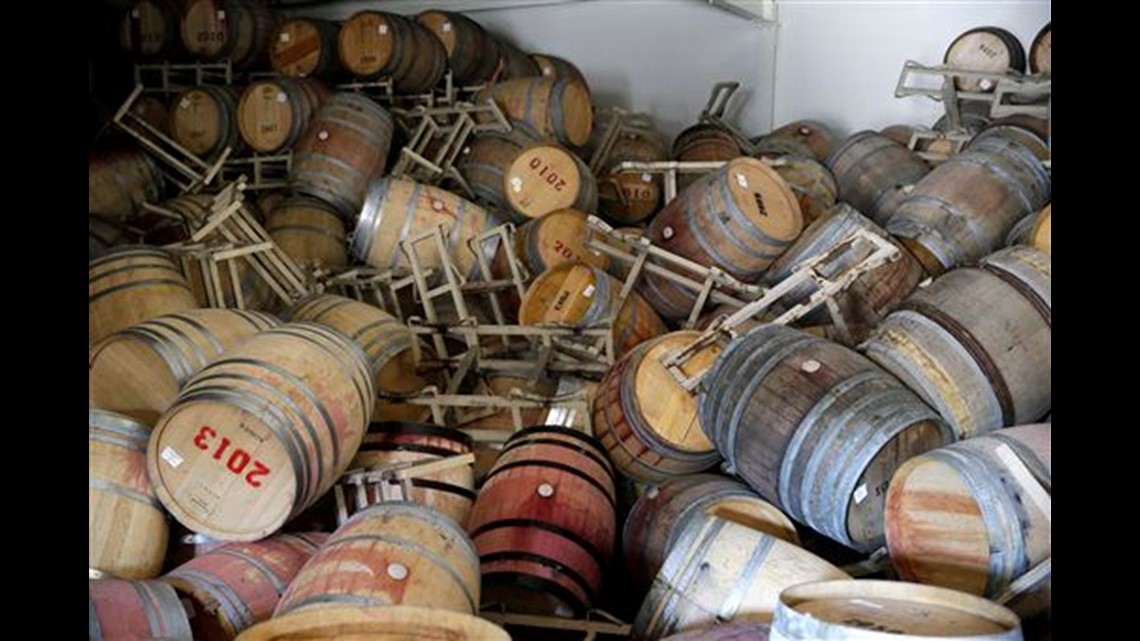 In quake, barrels became quarter-ton projectiles | cbs8.com