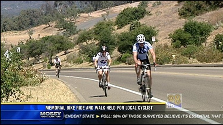 Memorial bike ride and walk held for local cyclist | cbs8.com