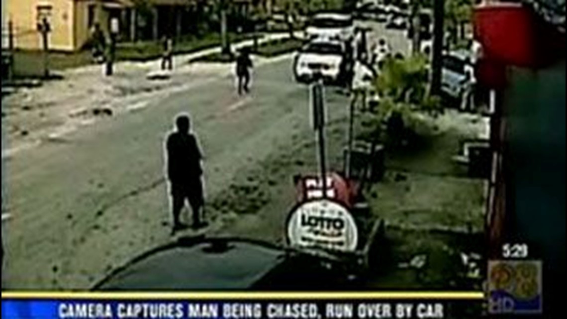 Caught On Tape: Man chased, run over by car | cbs8.com