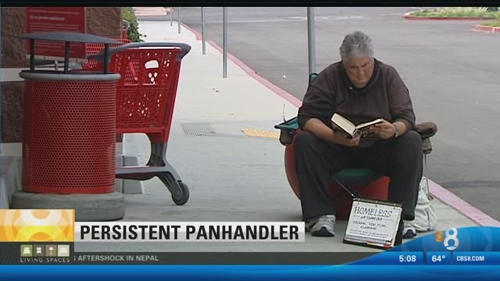 Persistent panhandler at Oceanside's Target store | cbs8.com