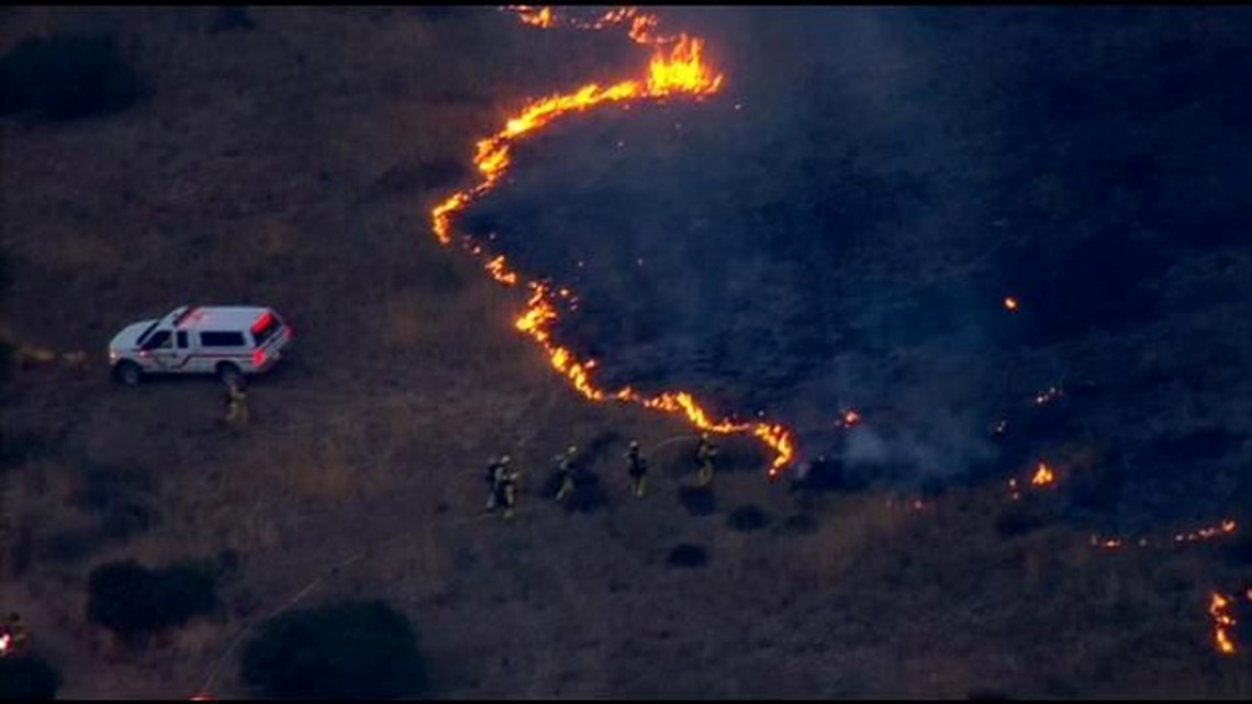 Dulzura brush fire fully contained | cbs8.com