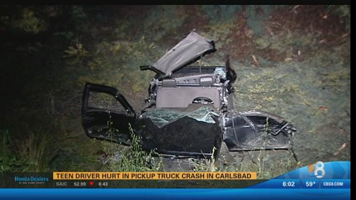 Teen killed in Encinitas pick-up truck crash | cbs8.com