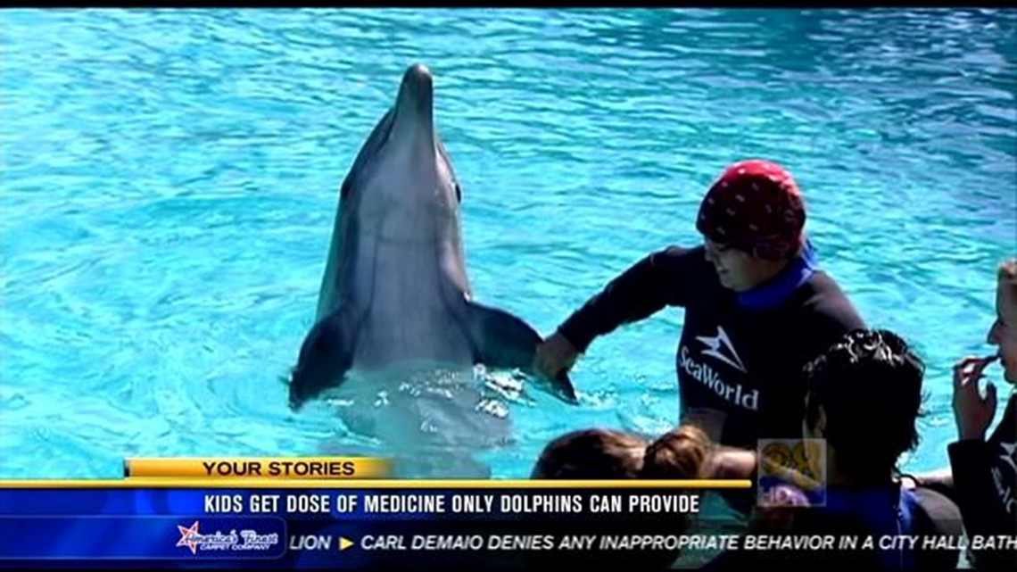 Kids get dose of medicine only dolphins can provide | cbs8.com