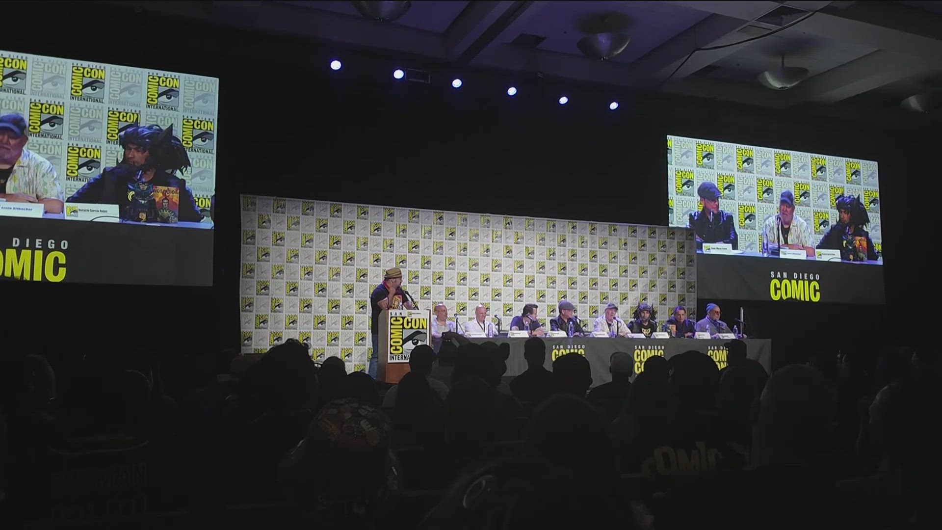 Cast, creative team of 'Aztec Batman: Clash of Empires' at San Diego ...