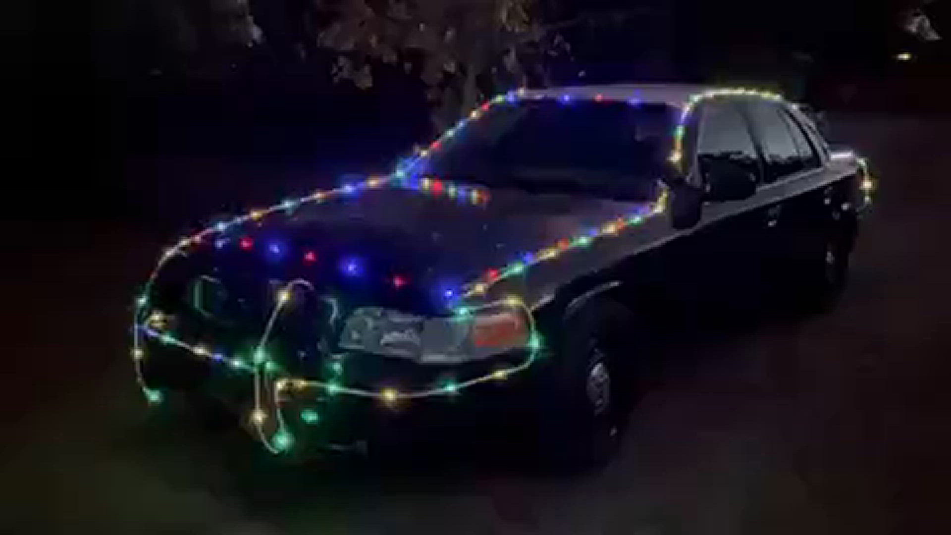Decorated Car with Christmas lights | cbs8.com