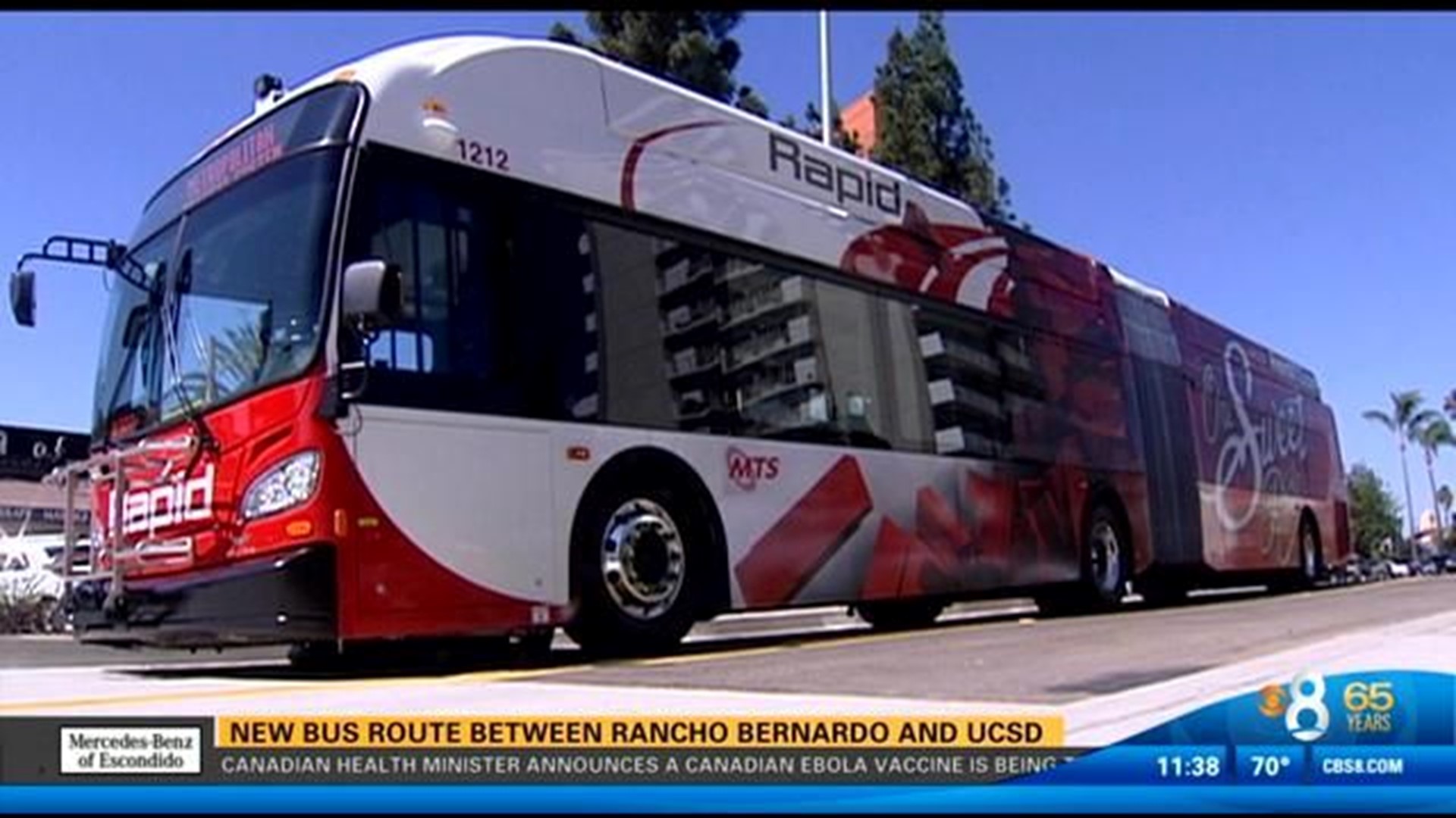 New bus route between Rancho Bernardo and UCSD | cbs8.com