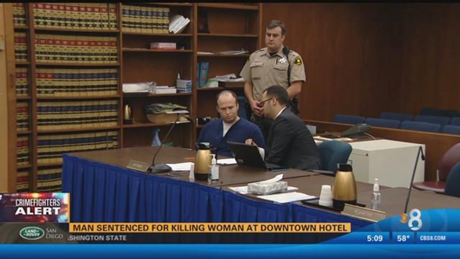 Man sentenced for killing woman at downtown San Diego hotel | cbs8.com