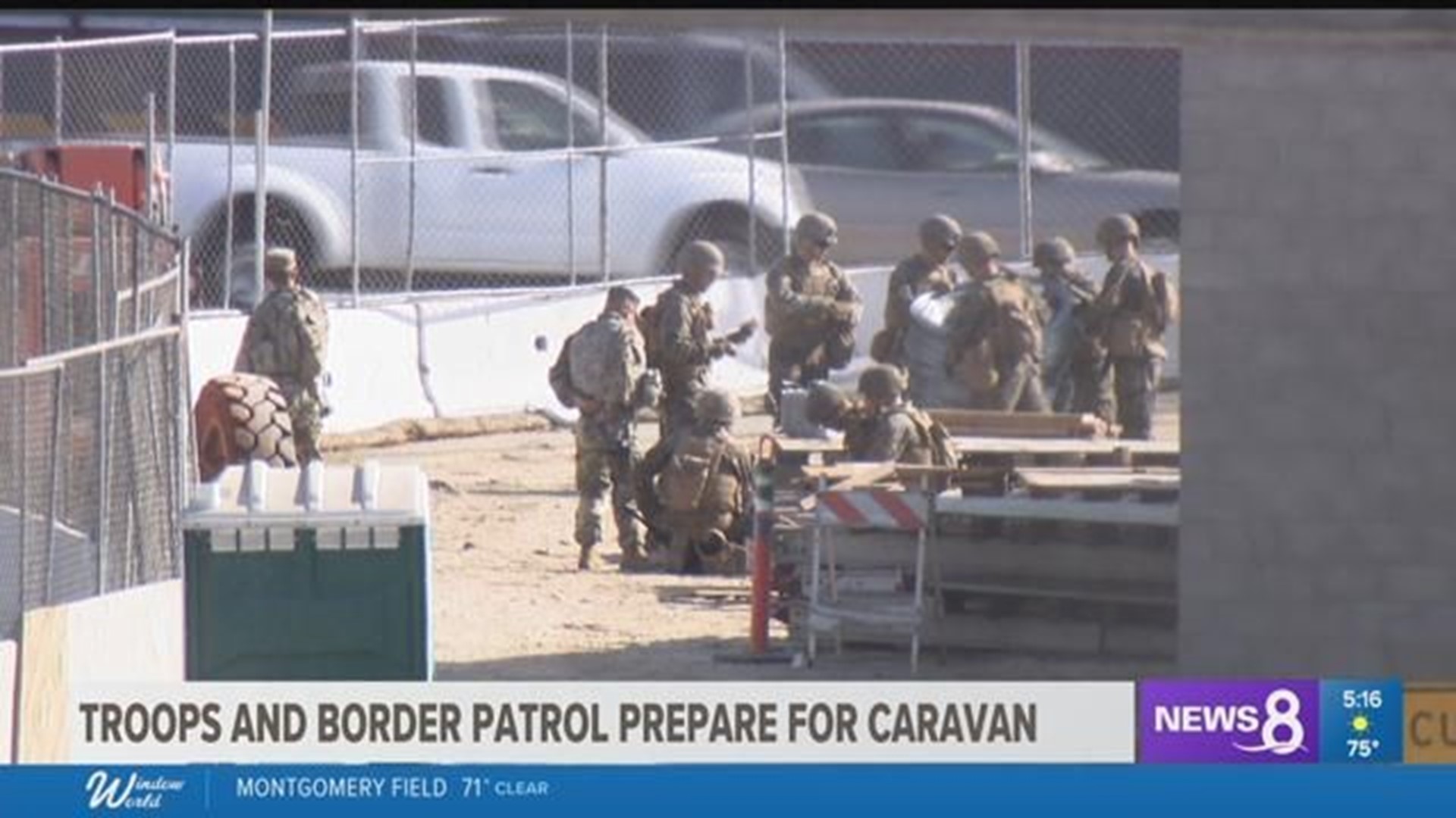 Troops and Border Patrol prepare for caravan | cbs8.com