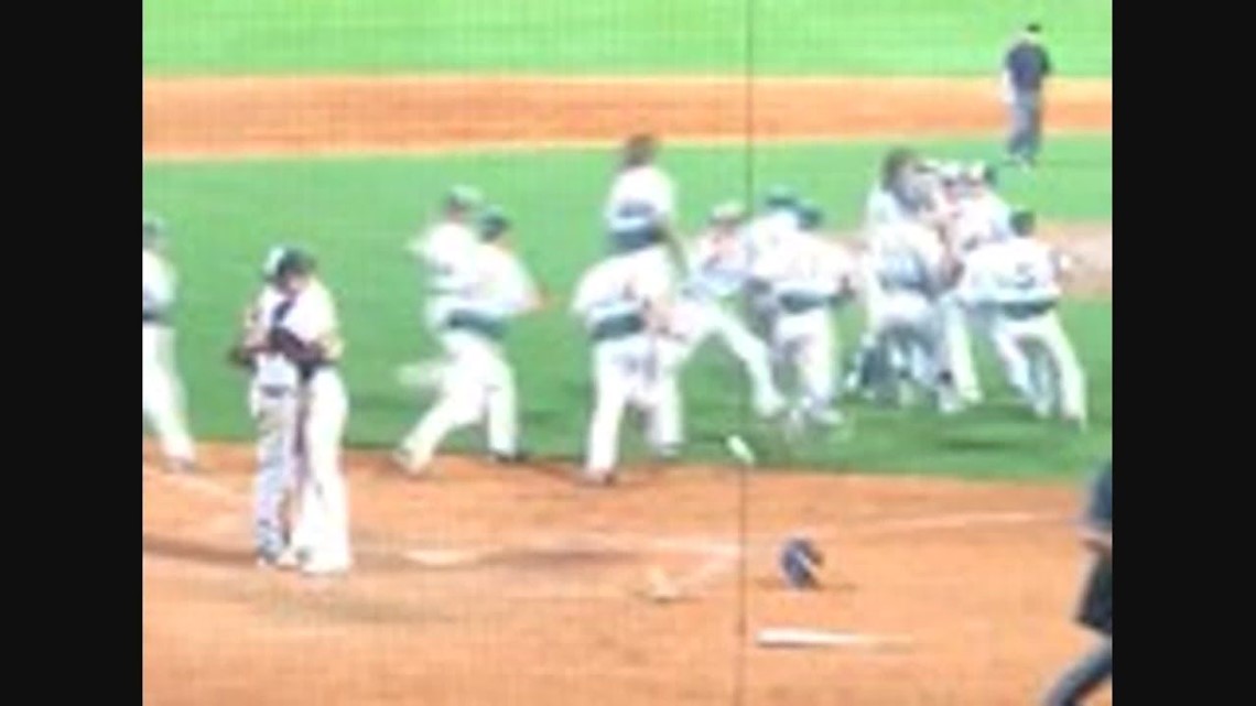 Video of high school pitcher's 'strike out, hug out' goes viral | cbs8.com