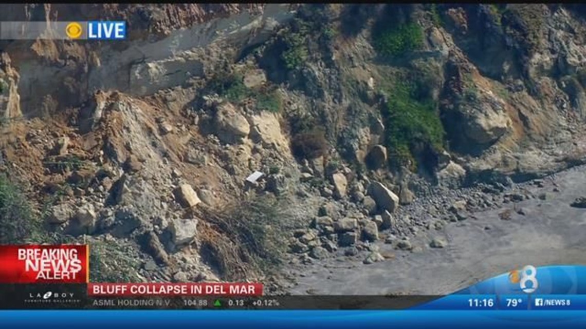 Bluff collapse in Del Mar | cbs8.com