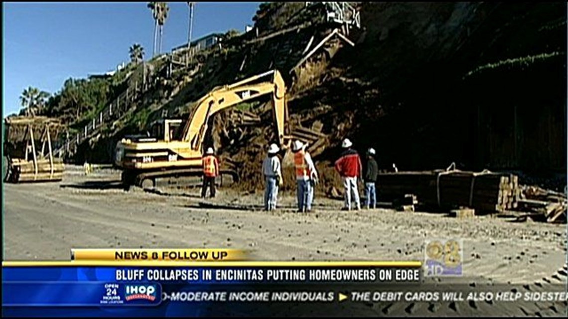 Homeowners on edge after bluff collapse in Encinitas | cbs8.com