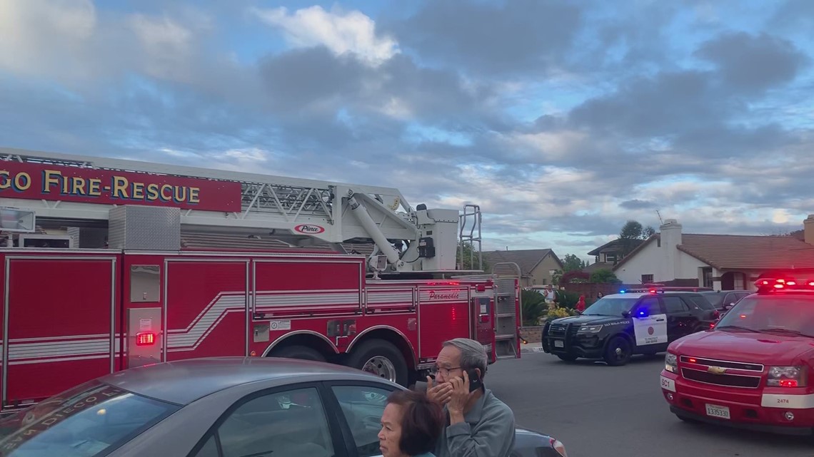 Scene of Mira Mesa fire | cbs8.com