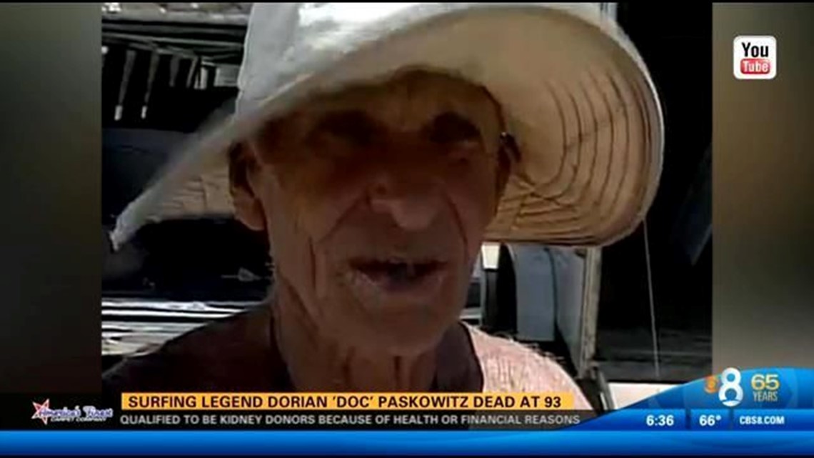 Surfing legend Dorian "Doc" Paskowitz dead at 93 | cbs8.com