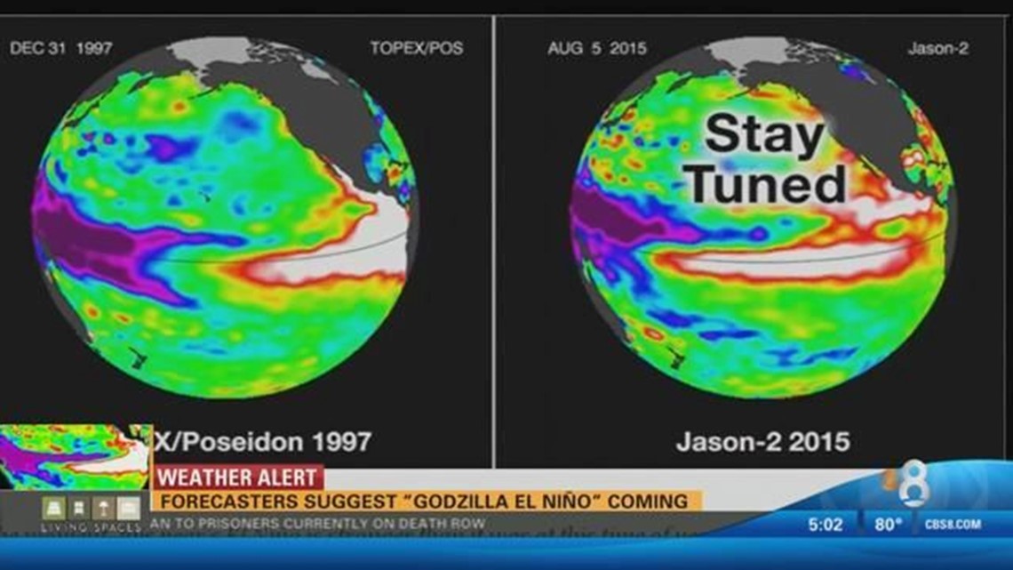 Forecasters suggest "Godzilla El Nino" is coming | cbs8.com