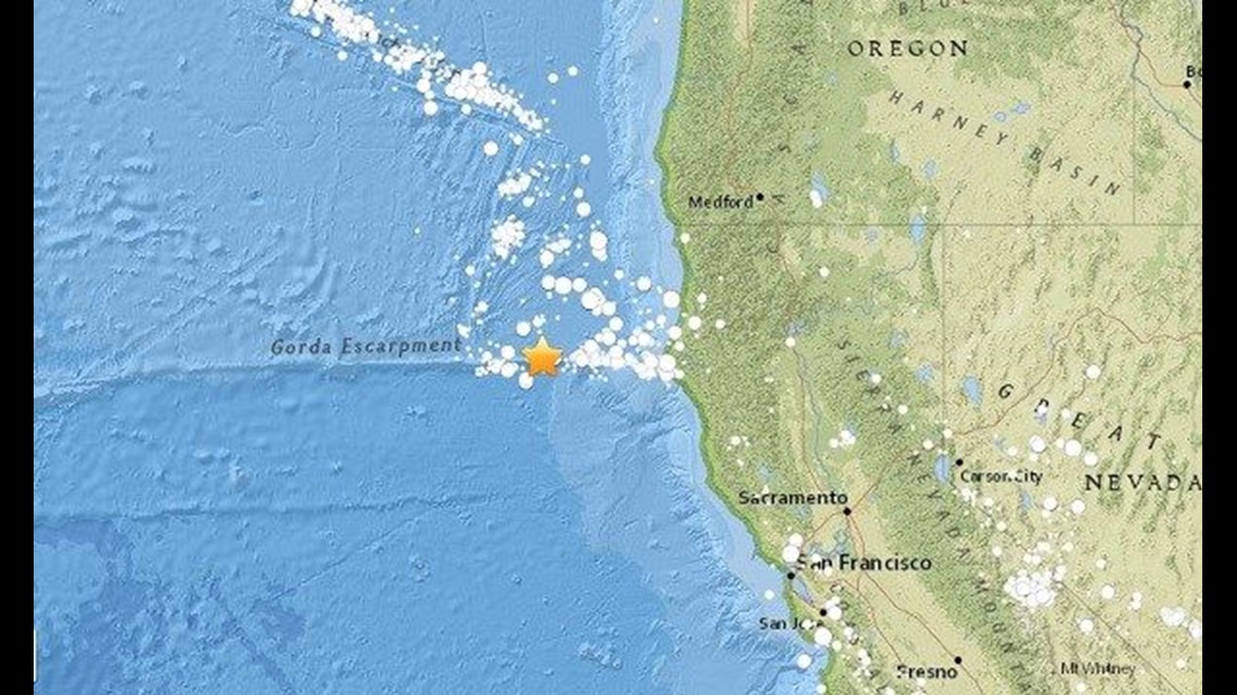 5.8 magnitude quake strikes off Northern California coast | cbs8.com