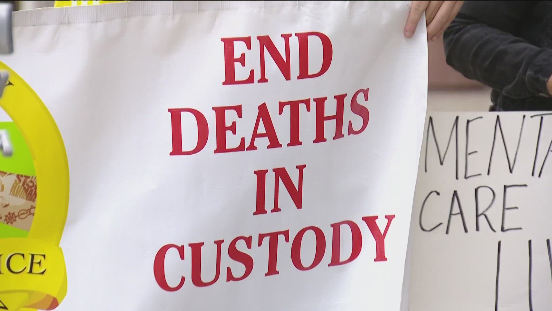 Protest held outside Vista Jail after in-custody deaths | cbs8.com