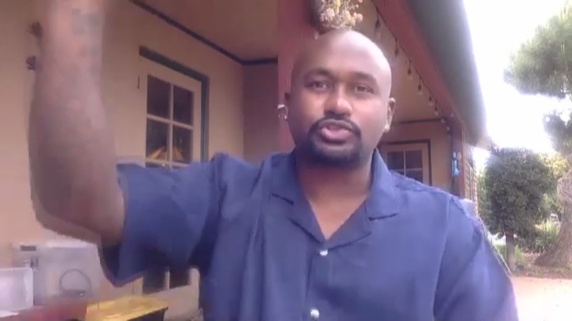 Alex Higley talks about his surprise shots with new drone | cbs8.com