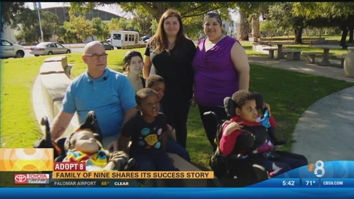 Family of nine shares its success story | cbs8.com