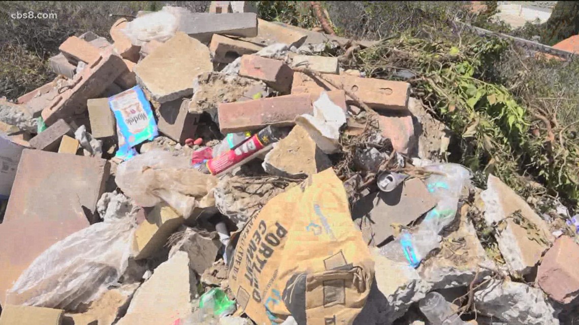 Illegal trash dumping piles up in San Diego | cbs8.com