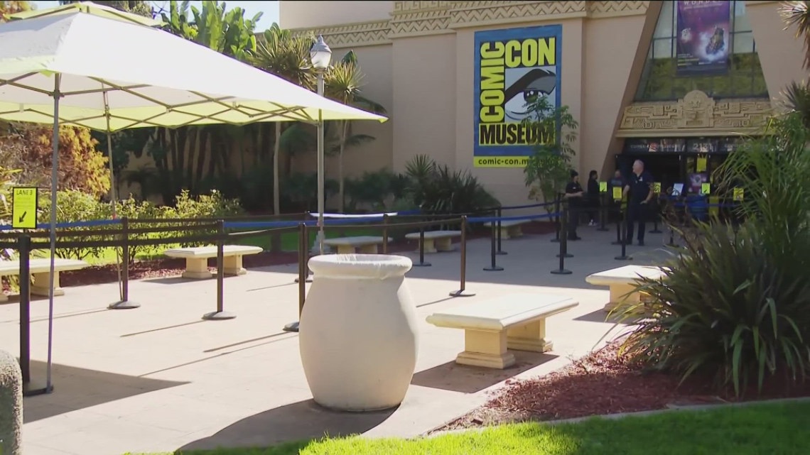 No line at Comic-Con Museum on Free Tuesday in Balboa Park, one week ...