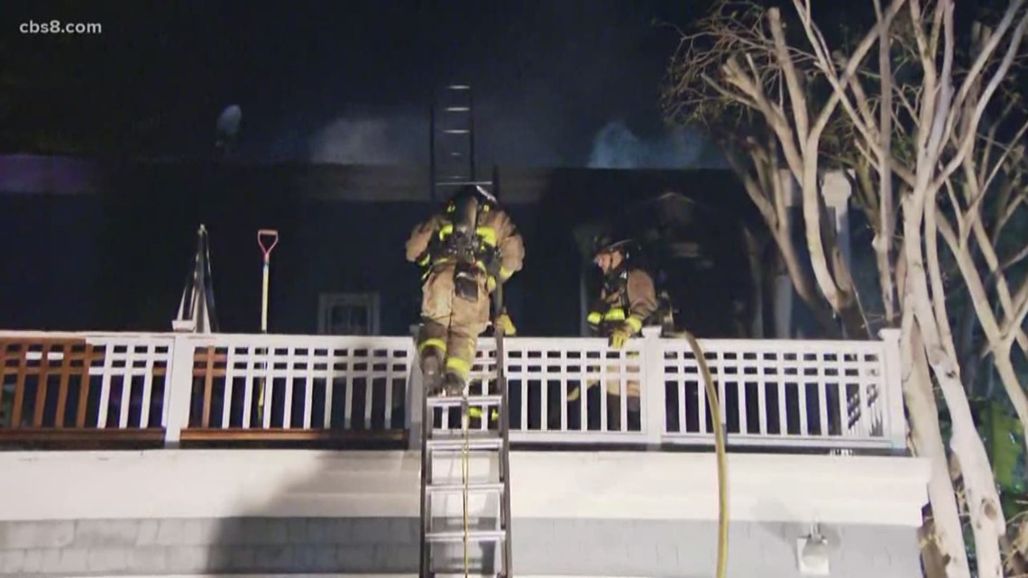 1 dead, deputy injured during house fire in Encinitas | cbs8.com