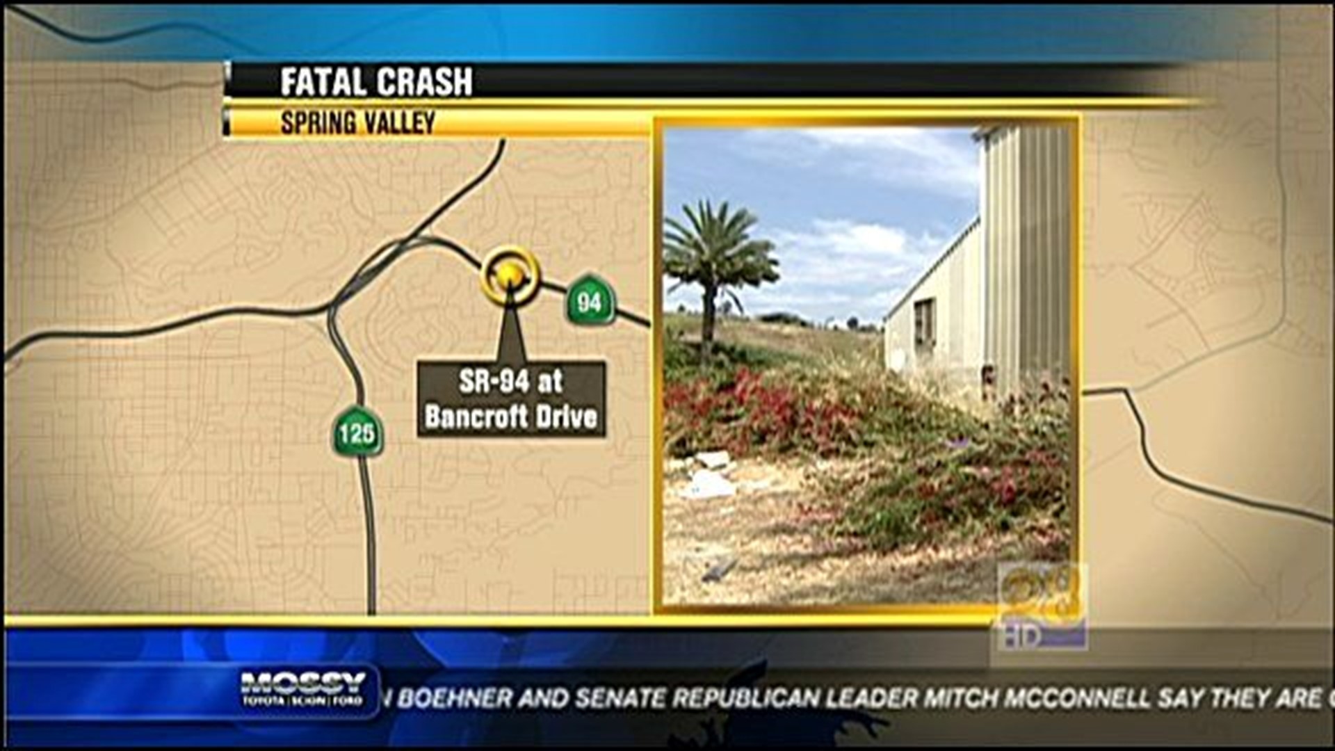 Woman who died in Spring Valley crash identified | cbs8.com