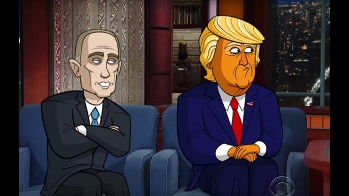 Cartoon Trump And Cartoon Putin Make First Joint Public Appearance ...