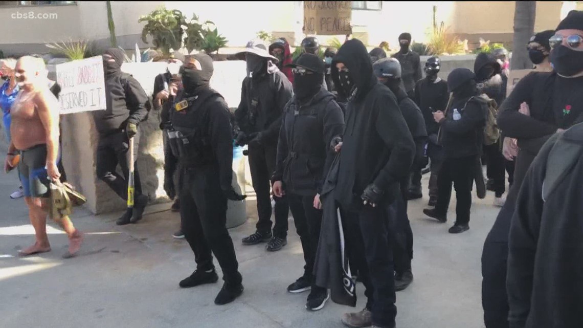 Political groups clash in California following unrest in Capitol | cbs8.com