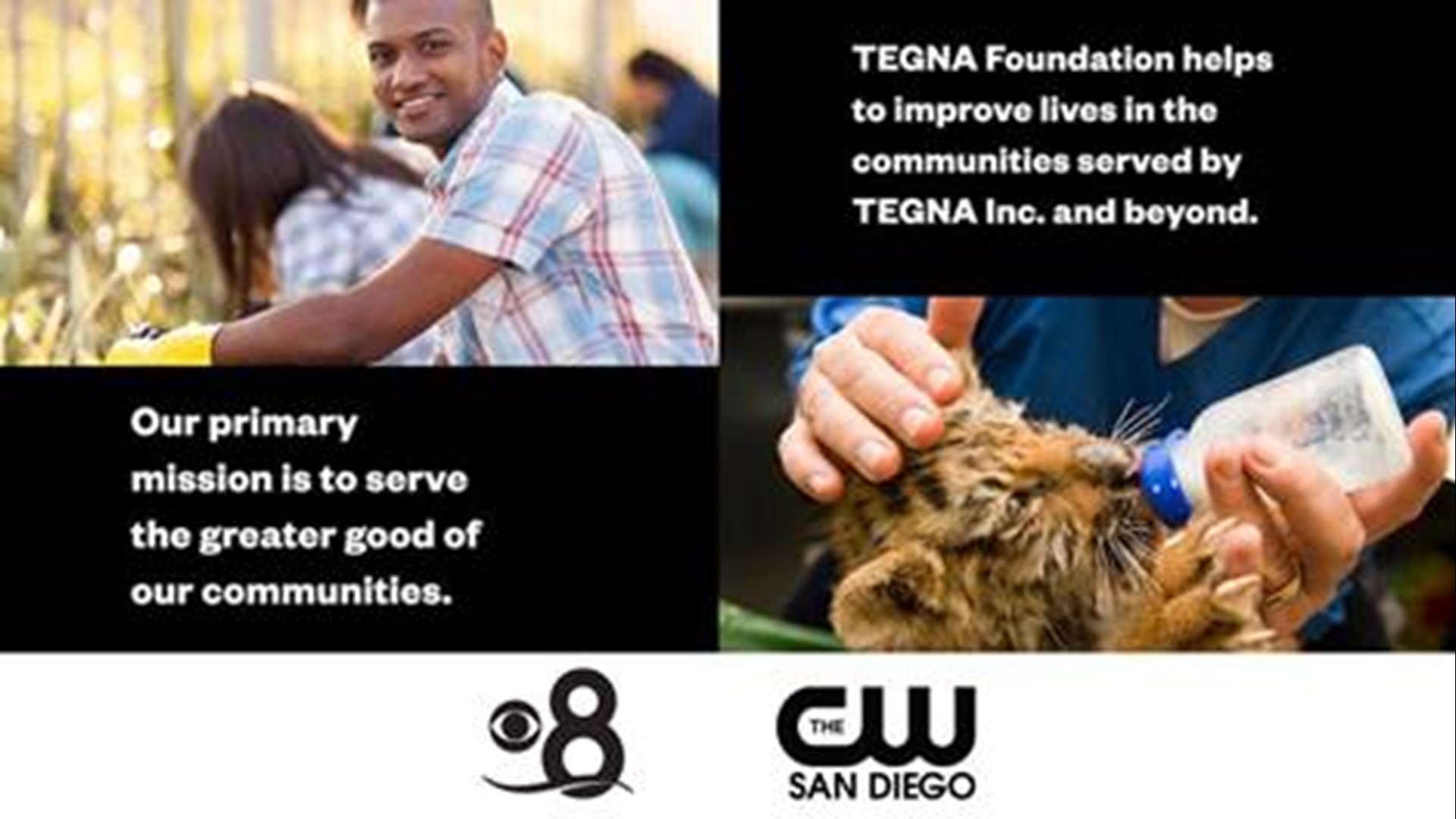 TEGNA Foundation and CBS 8 donate $15,000 to local non-profits | cbs8.com