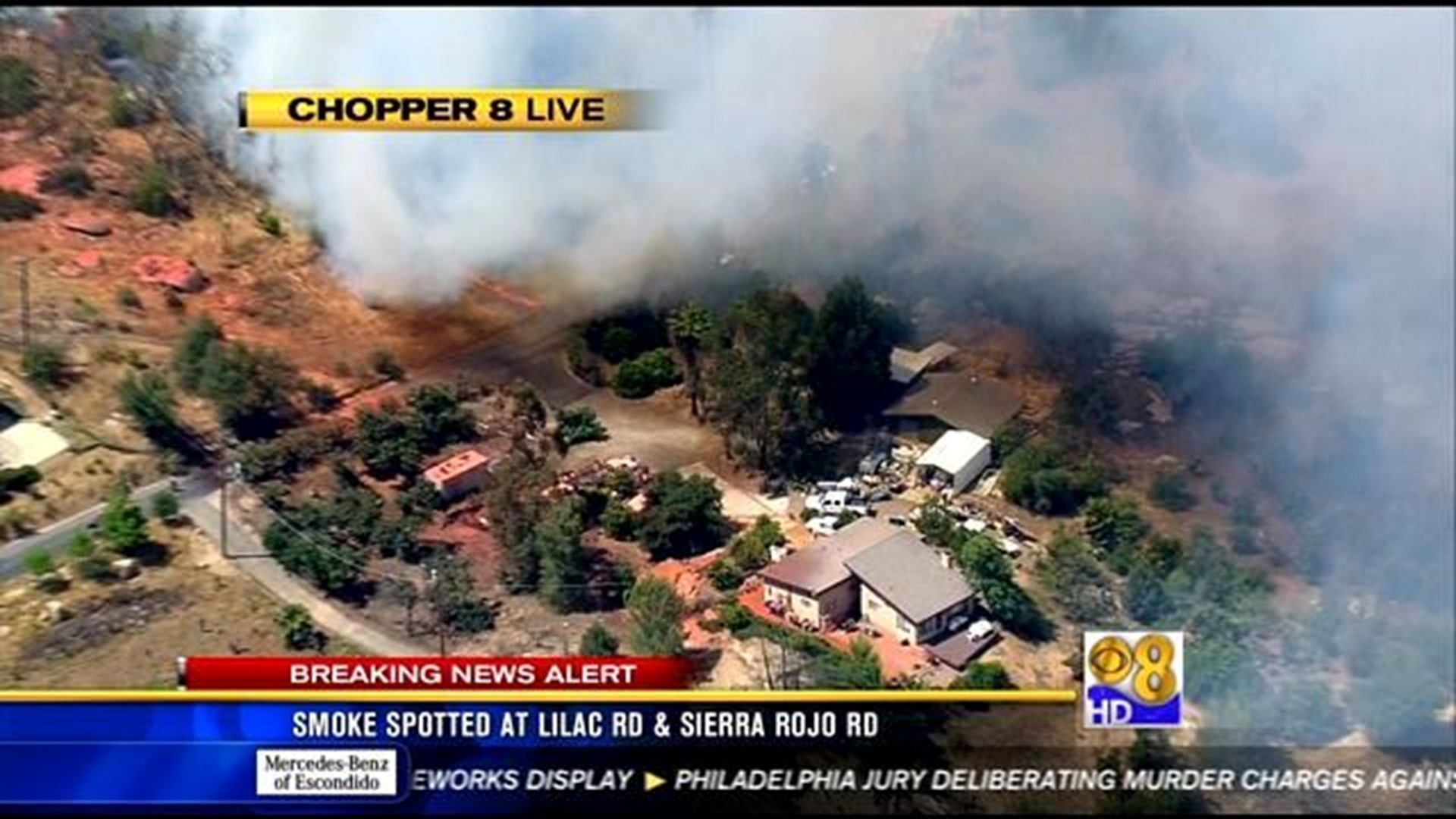 Brush fire burns two acres in Valley Center | cbs8.com