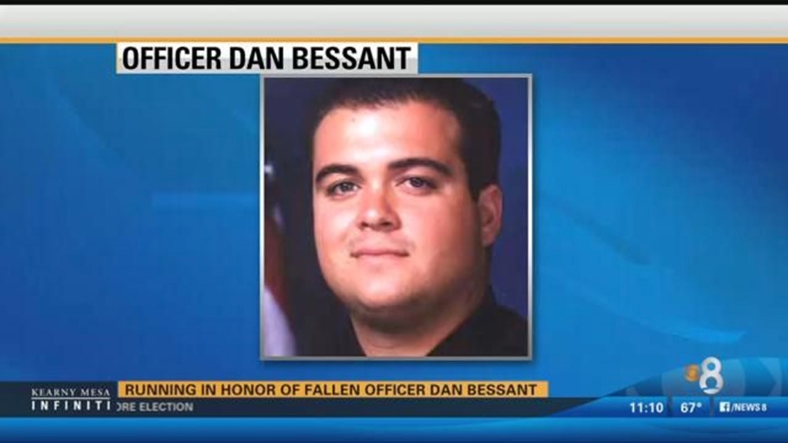 Running in honor of fallen officer Dan Bessant | cbs8.com