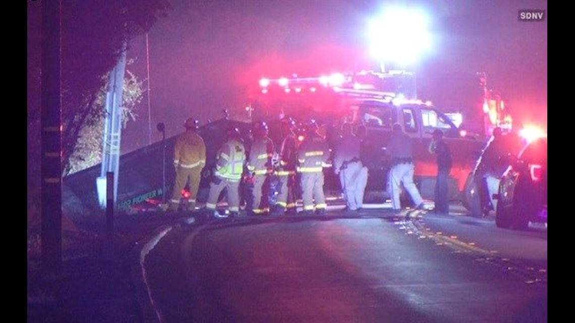 Suspected street racing leads to fiery crash in Lakeside | cbs8.com