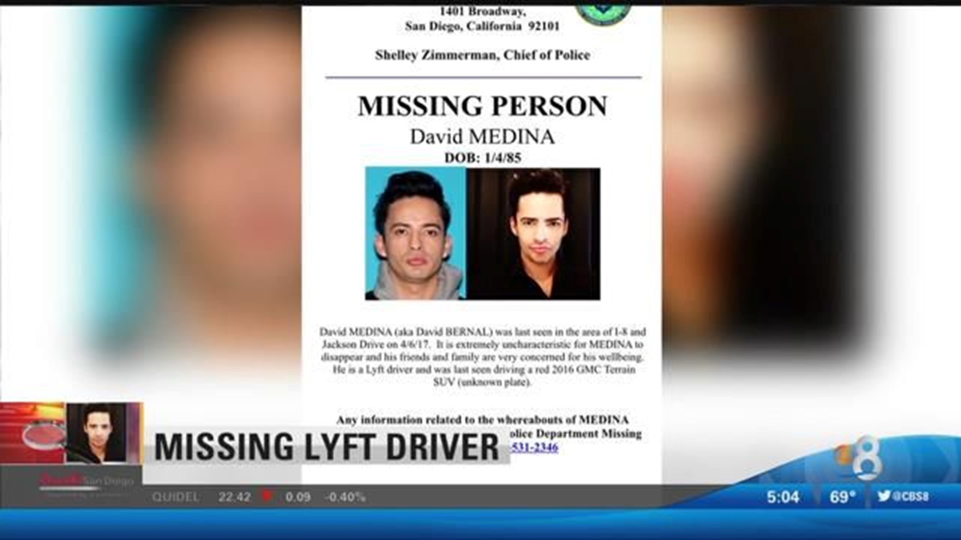 Missing Man: Lyft driver disappears in La Mesa | cbs8.com