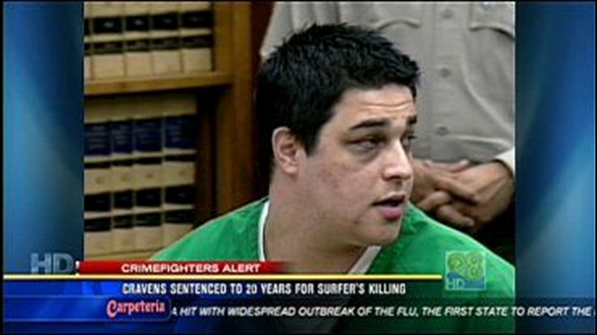 Cravens Sentenced To 20 Years For Surfer's Killing | cbs8.com