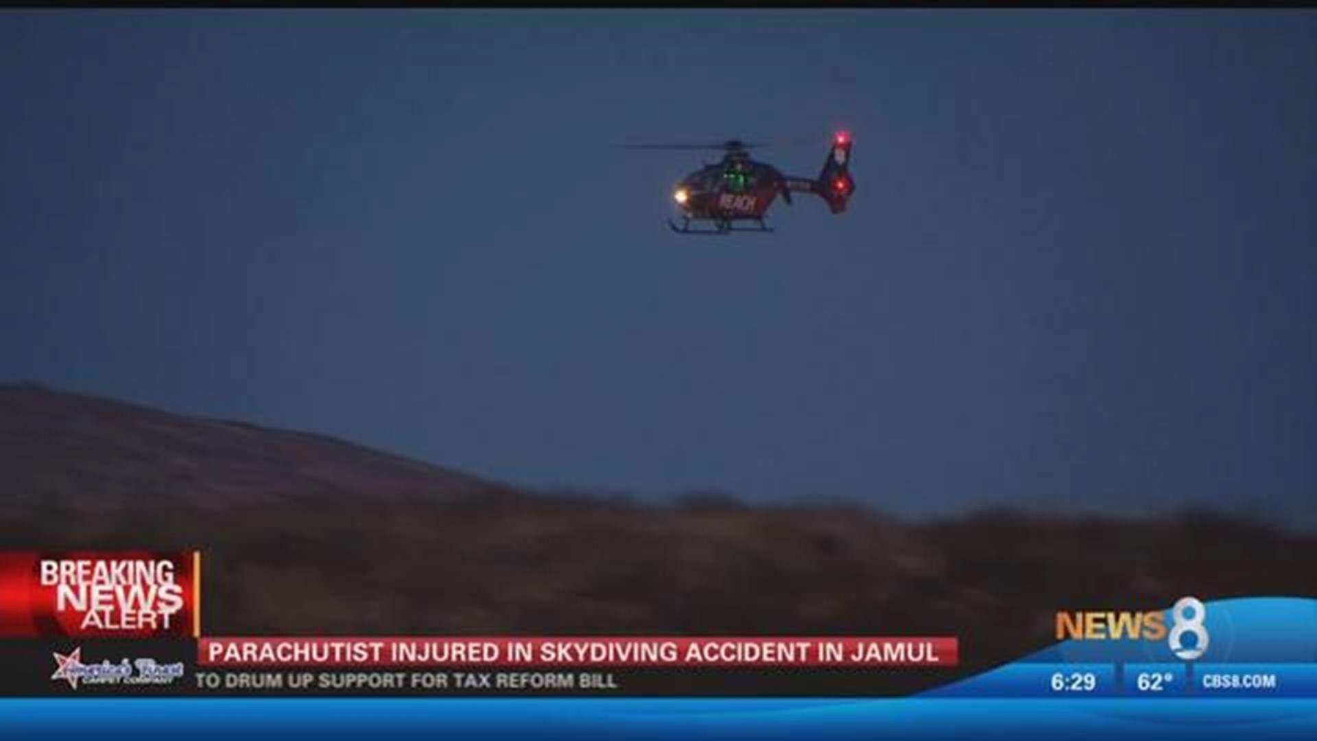 Parachutist injured in skydiving accident in Jamul | cbs8.com