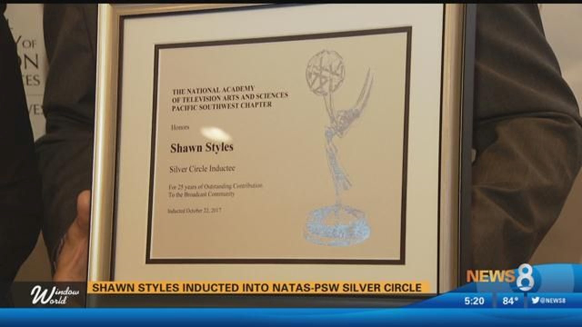 News 8's Shawn Styles inducted into NATAS-PSW Silver Circle | cbs8.com