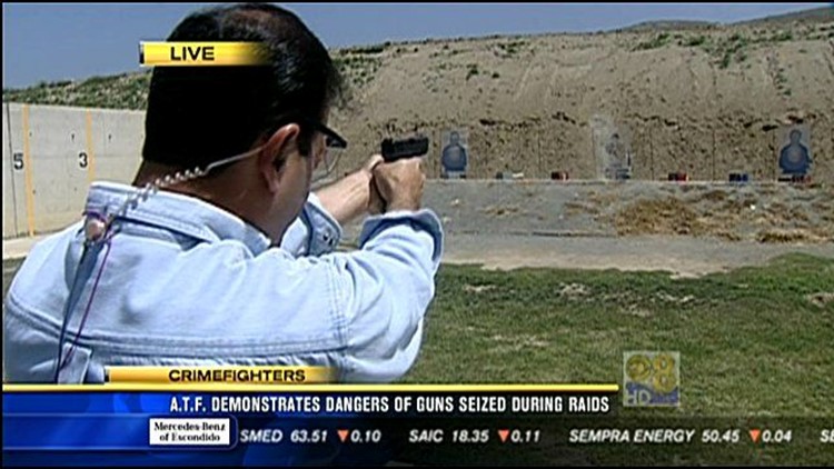 ATF demonstrates dangers of guns seized during raids | cbs8.com