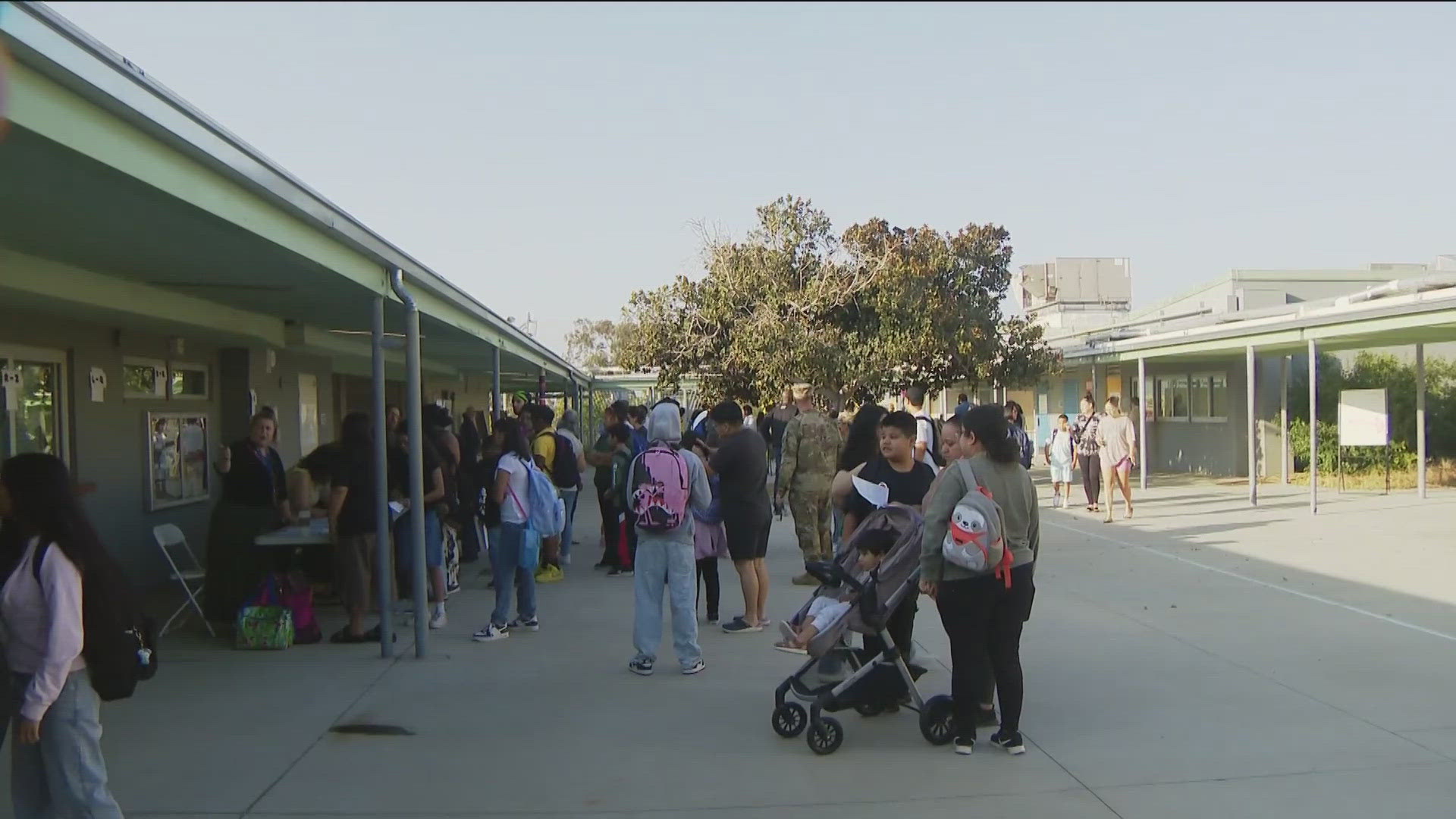 First day of school for San Diego Unified | A look at how Bell Middle ...