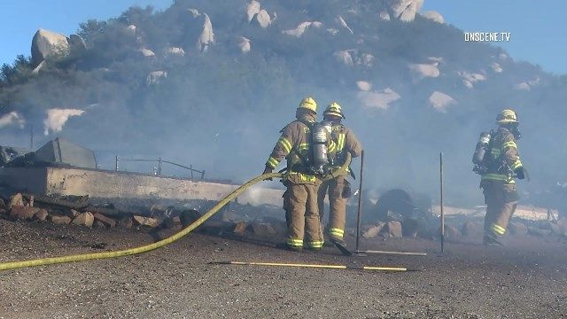 Fire rips through Ramona-area home | cbs8.com