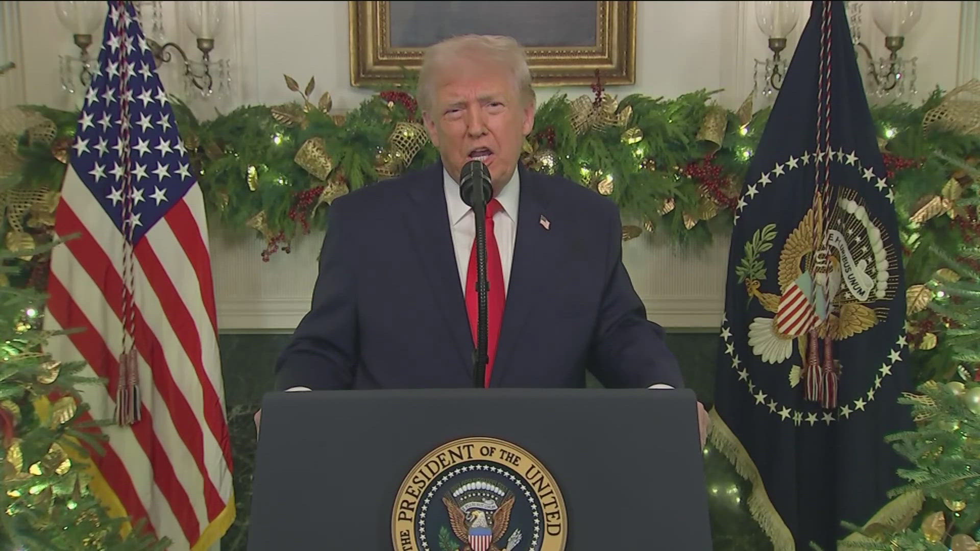 Trump unveils a $1,776 bonus for US troops, says economy is strong ...
