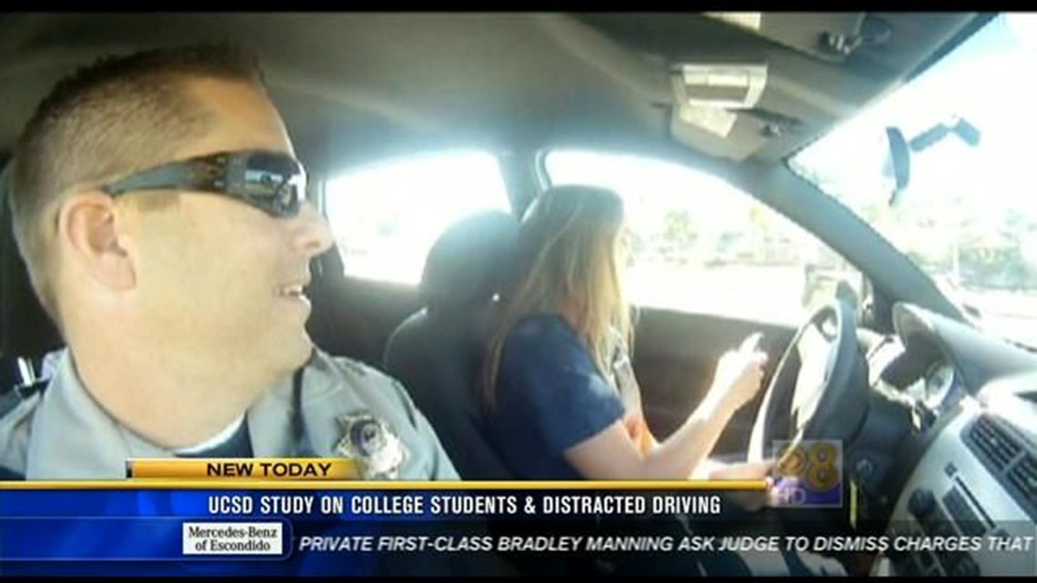 UCSD releases study on distracted driving among college students | cbs8.com