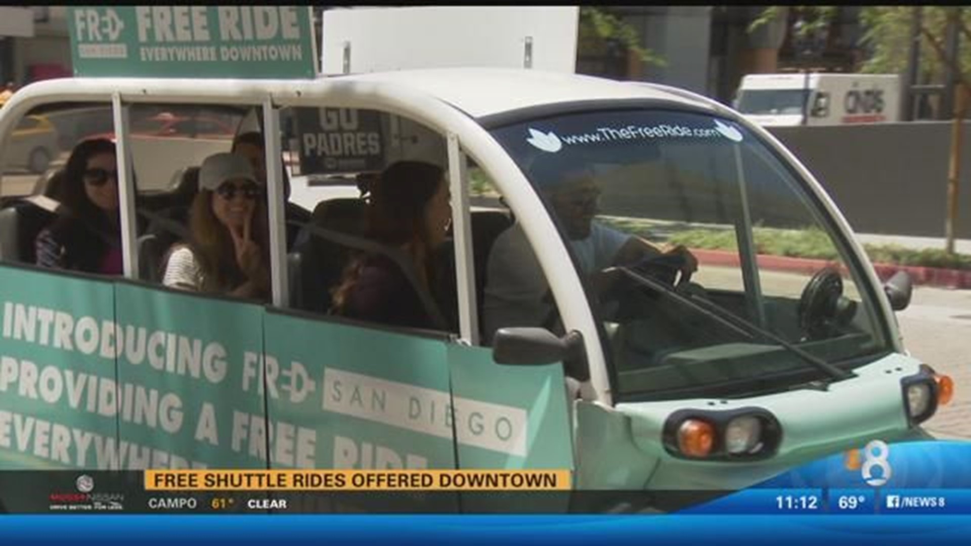 FRED offers free shuttle rides in downtown San Diego | cbs8.com