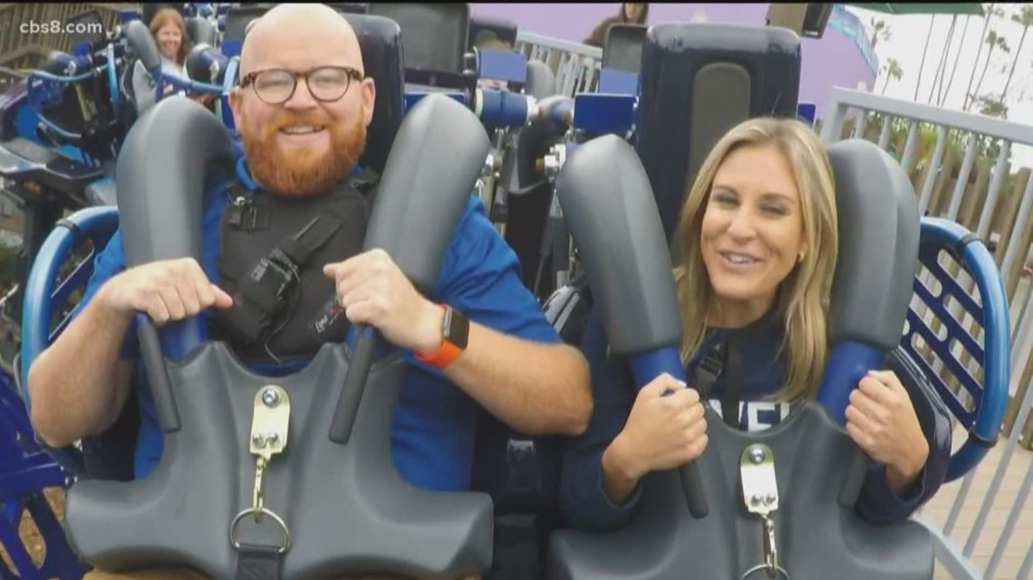 New SeaWorld roller coaster Tidal Twister debuts on Friday | cbs8.com