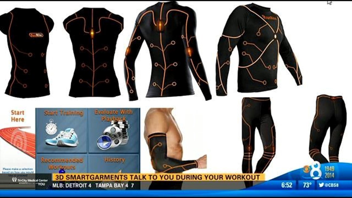 "Smart garments" talk to you during your workout | cbs8.com