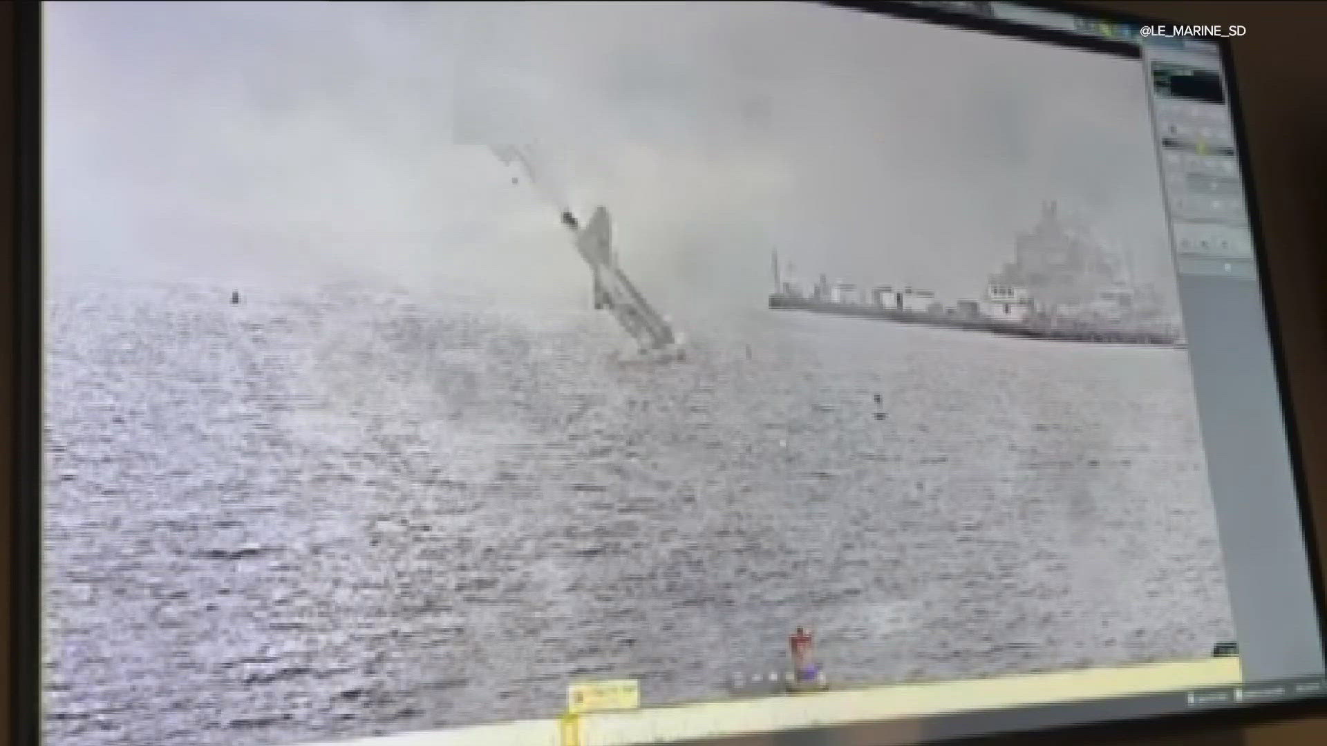 Military plane goes down in San Diego Bay, both pilots safely ejected ...