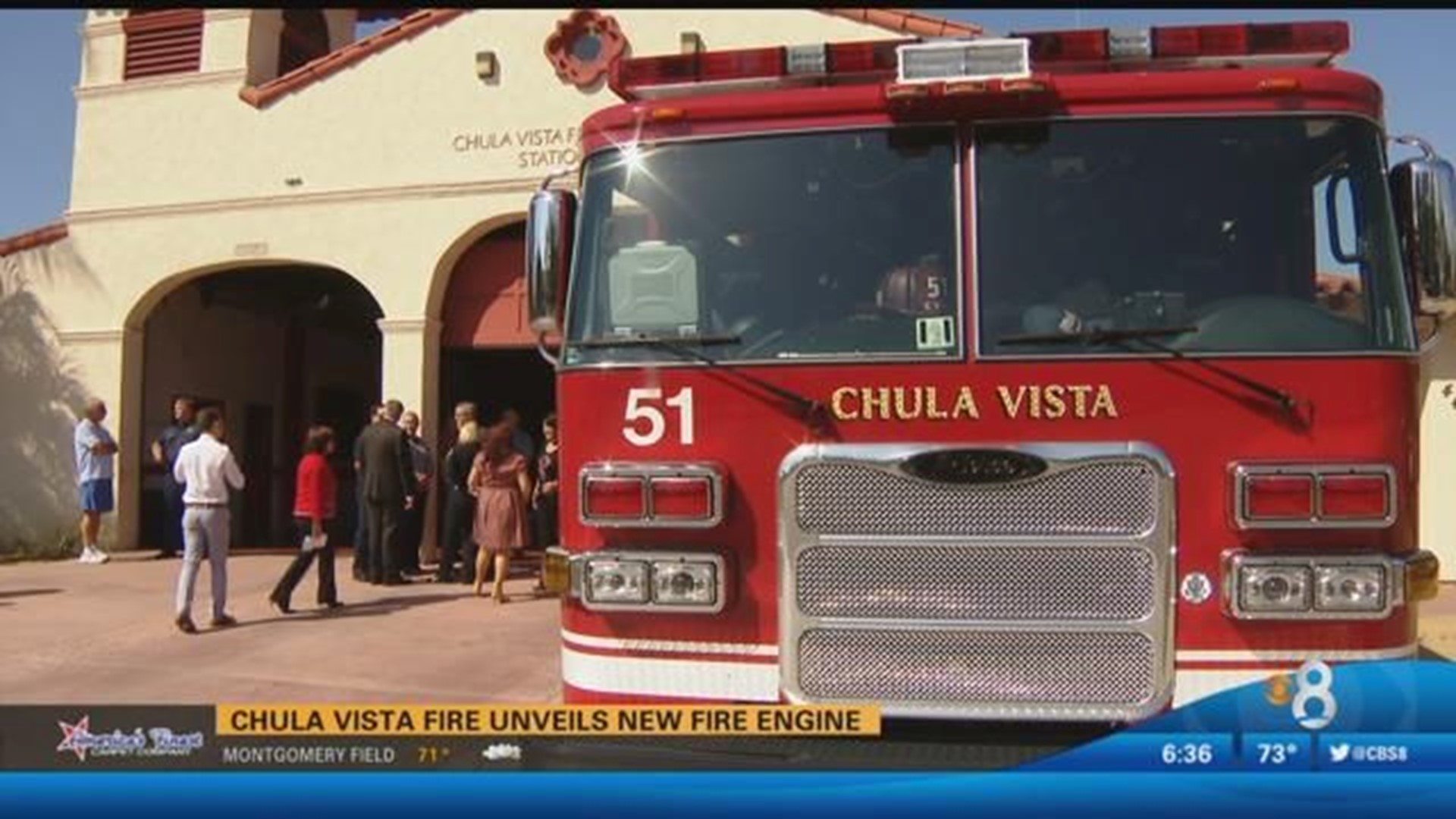 Chula Vista Fire unveils new fire engine | cbs8.com